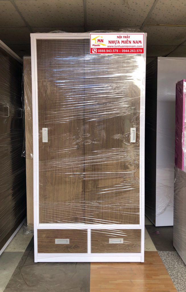 TỦ ÁO CÁNH LÙA NHỰA ĐÀI LOAN CLR120 - Tư Vấn - Thiết Kế - Sản Xuất - Thi Công Nội Thất Nhựa Cao Cấp